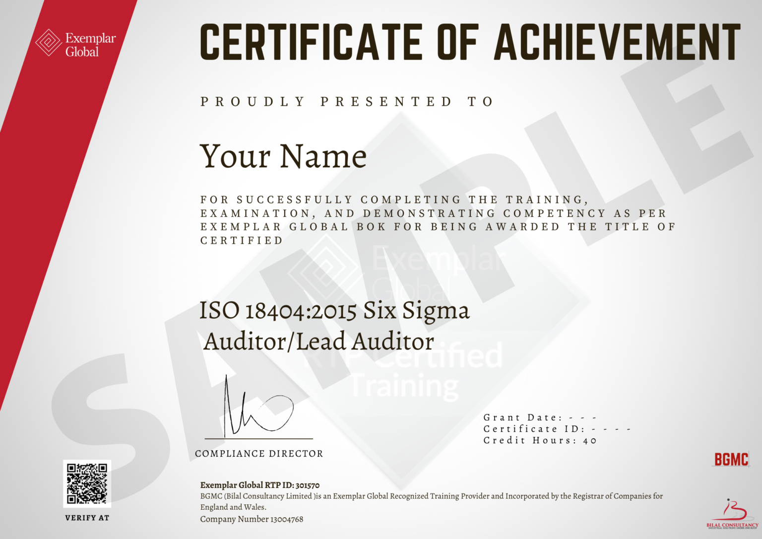 All Courses Bgmc Exemplar Global Accredited Examination